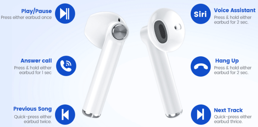 MIFA True Wireless Earbuds, TWS Bluetooth 5.0 Headphones