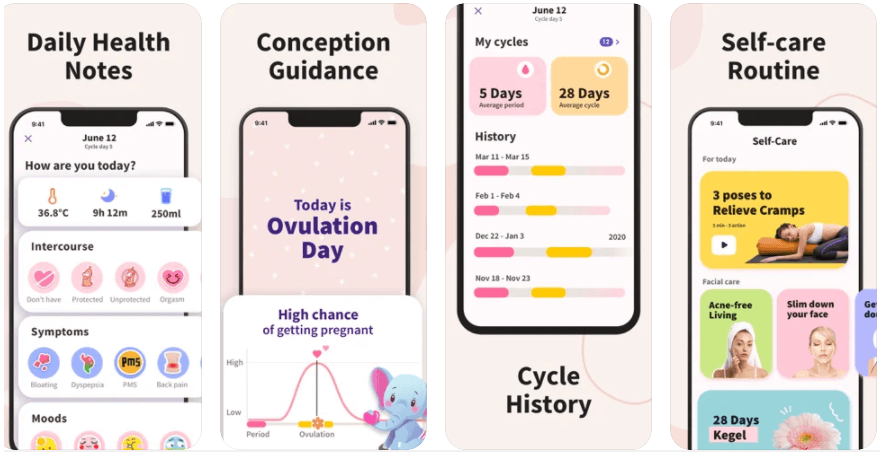 Best Health Apps for Women - Period and Ovulation Tracker