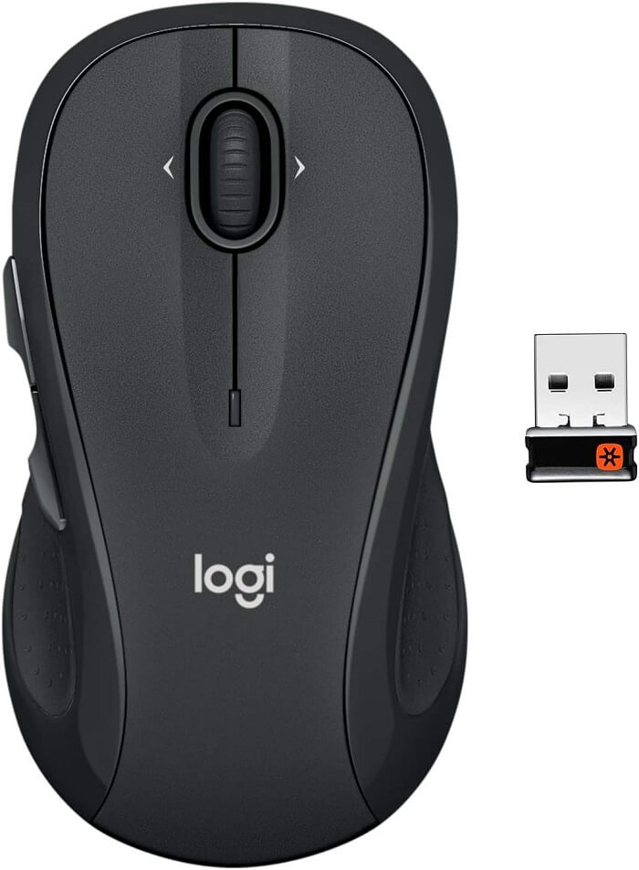 Logitech M510 Wireless Computer Mouse for PC with USB, Comfortable Grib ...